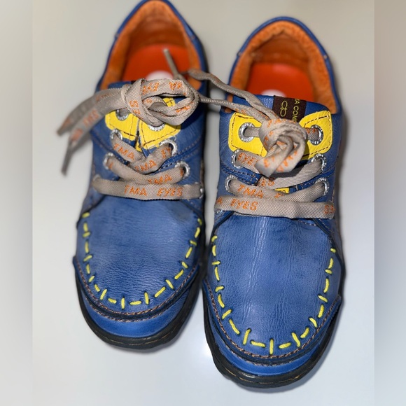 TMA | Shoes | Tma Eyes Time Original Blue Leather Walking Shoes Sz 65 ...